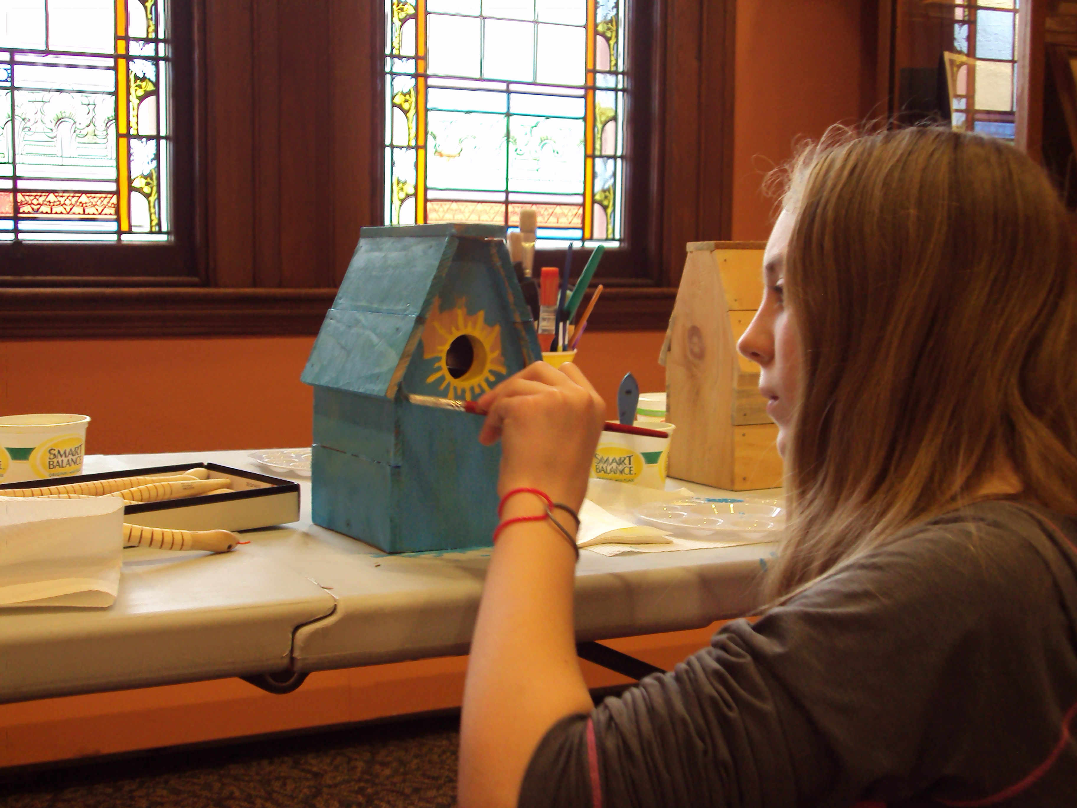 Craft Club -Bird House Craft 3-25-14 | Merriam-Gilbert Public Library