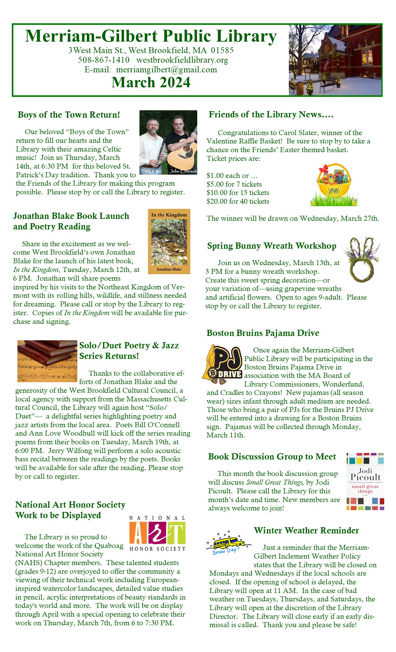 Merriam-Gilbert Public Library | West Brookfield, MA Library